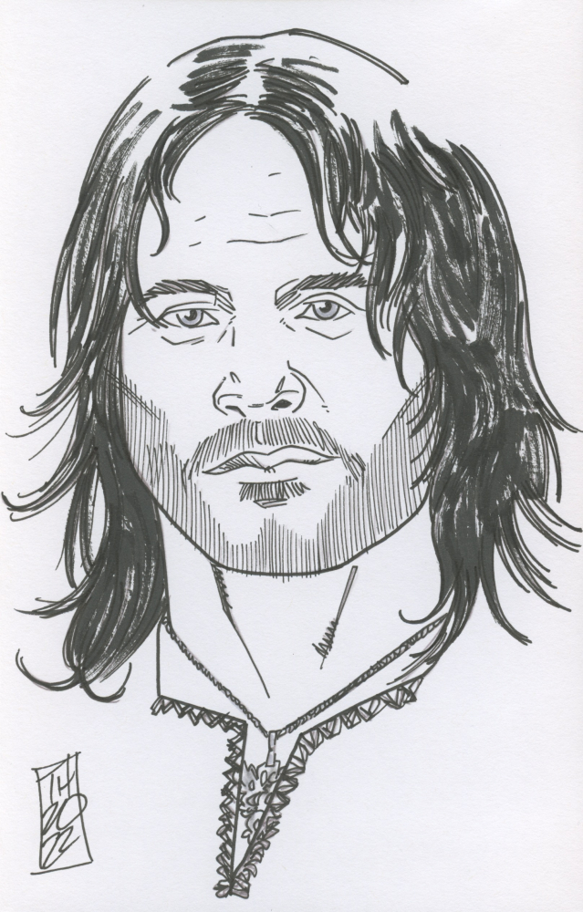 Aragorn | The Lord of the Rings - Signed ORIGINAL Drawing by Tom Hodges ...