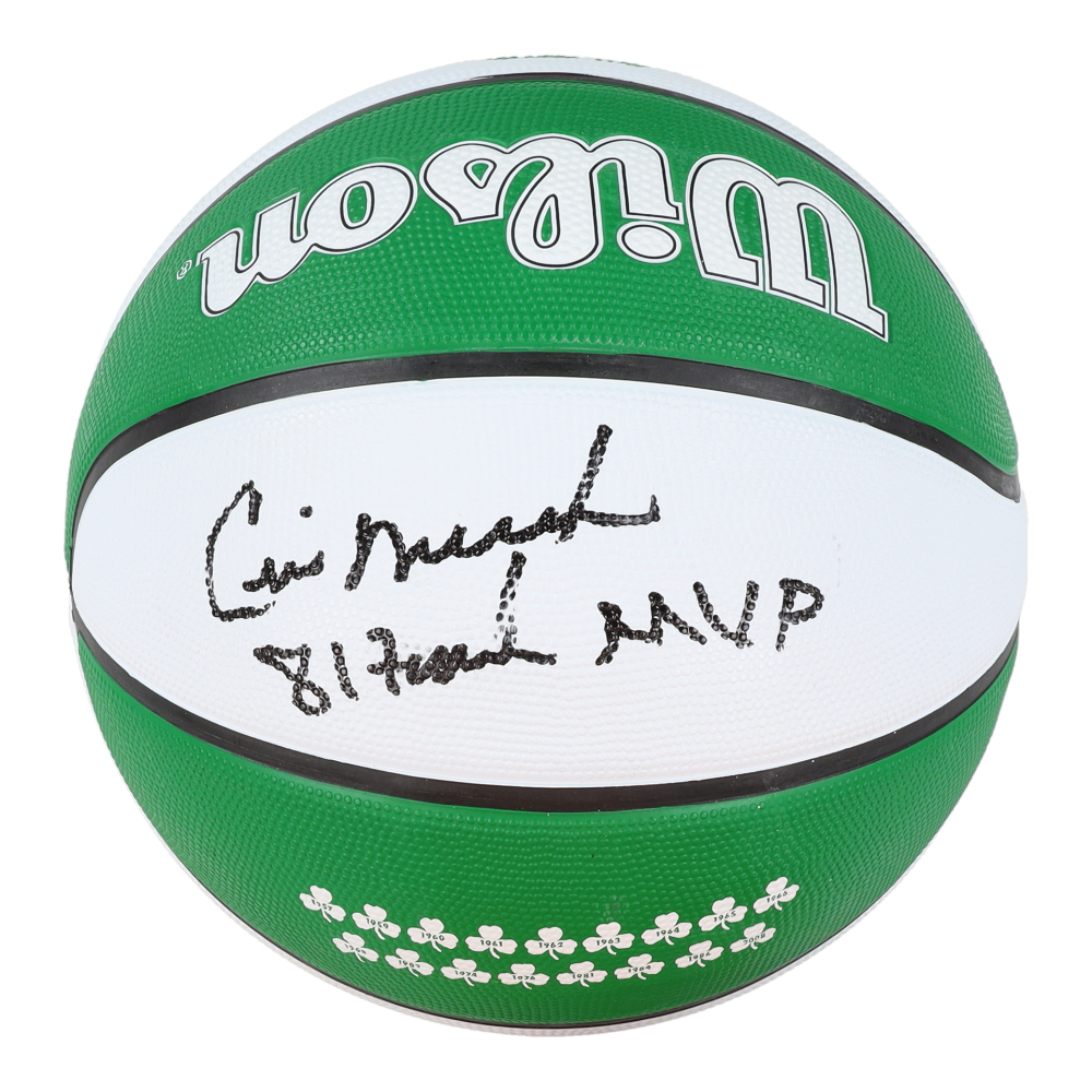 Cedric Maxwell Signed Celtics Logo Basketball Inscribed "1981 Finals ...