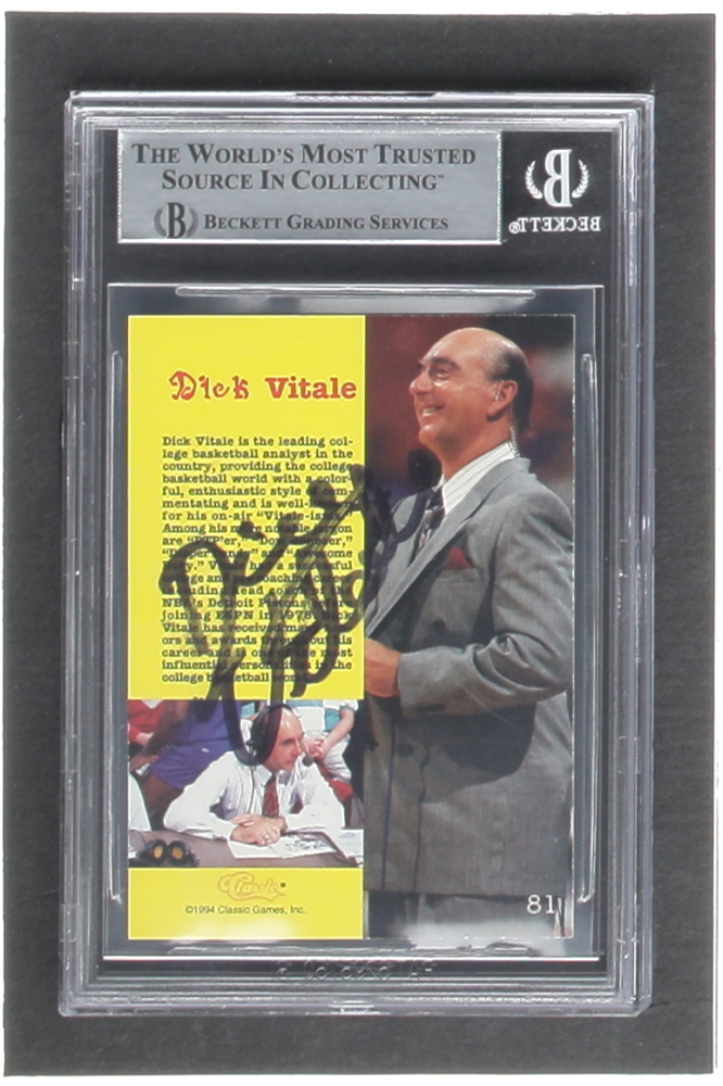 Dick Vitale Signed 1994 Classic #81 (BGS) | Pristine Auction