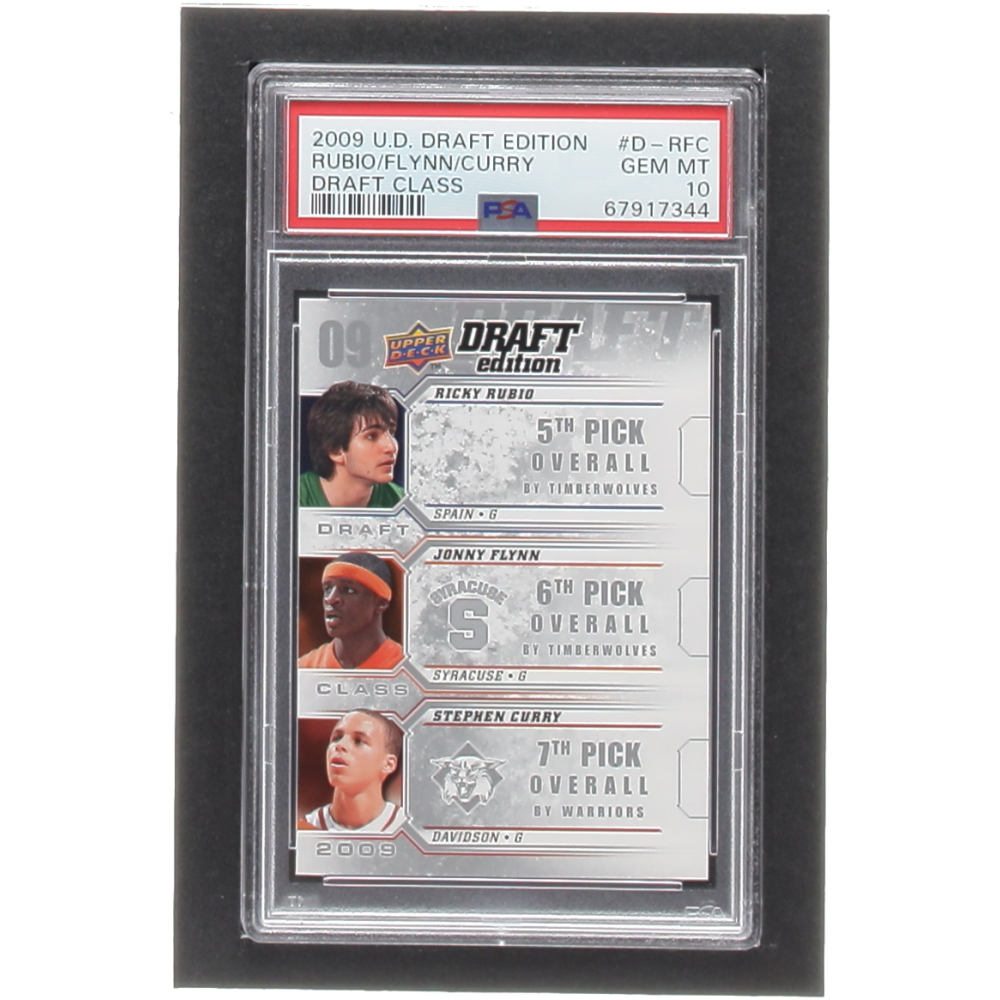 Jonny Flynn / Ricky Rubio / Stephen Curry 2009-10 Upper Deck Draft ...