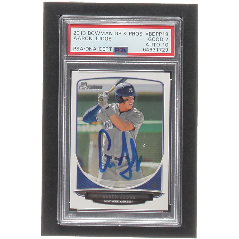 Aaron Judge Signed 2013 Bowman Draft Draft Picks #BDPP19 RC (PSA 2 ...