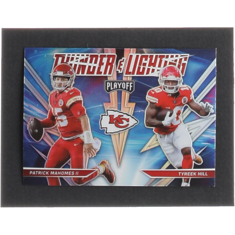 Patrick Mahomes II / Tyreek Hill 2021 Playoff Thunder and Lightning ...
