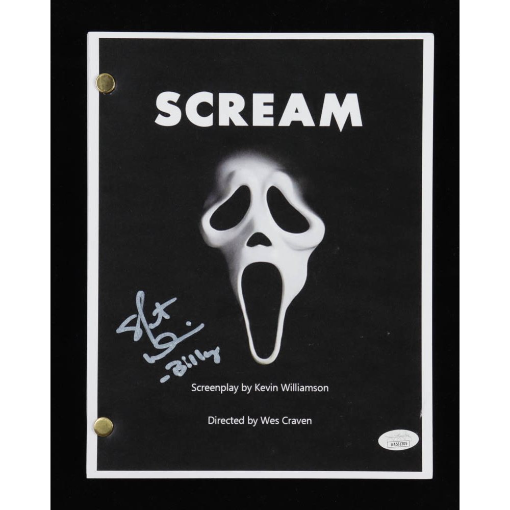 Skeet Ulrich Signed "Scream" Movie Script Inscribed "-Billy" (JSA ...