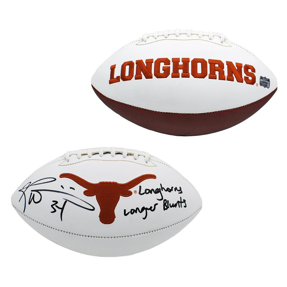 Ricky Williams Signed Texas Longhorns Logo Football Inscribed ...