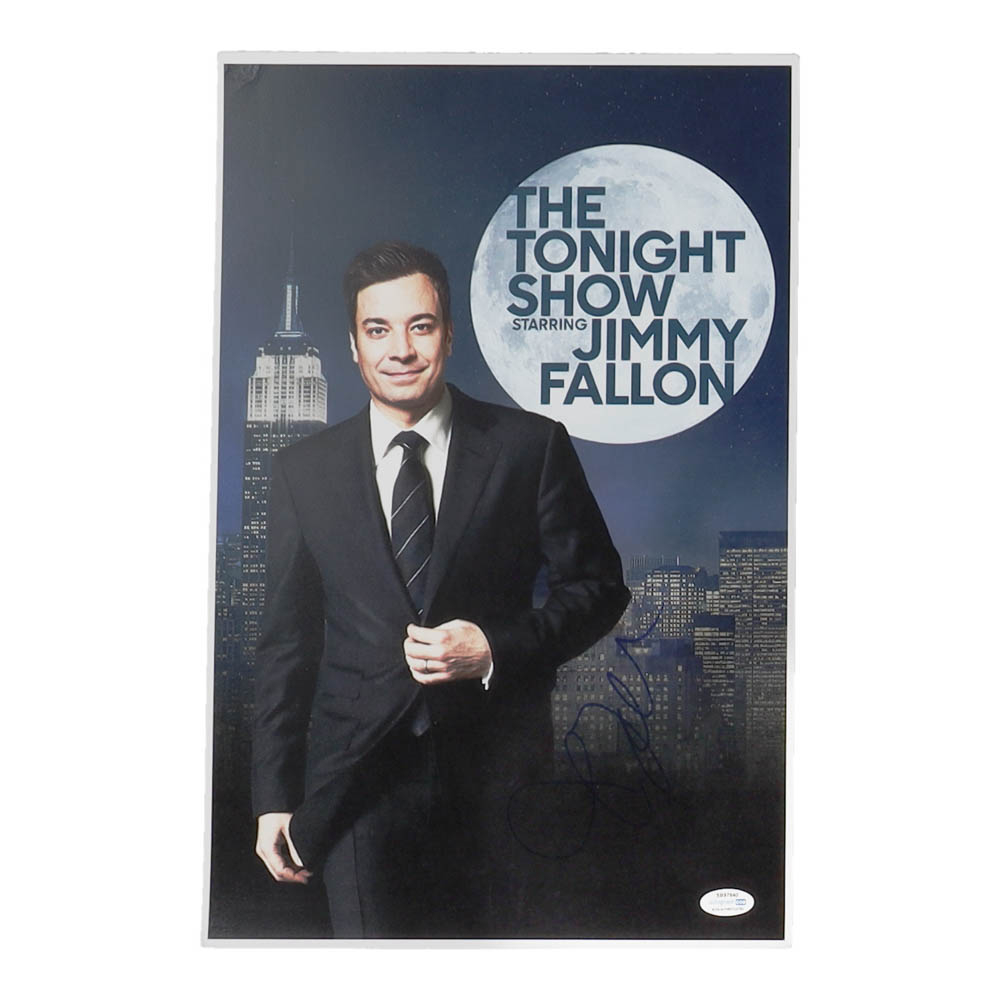 Jimmy Fallon Signed 11x17 Photo (ACOA) | Pristine Auction