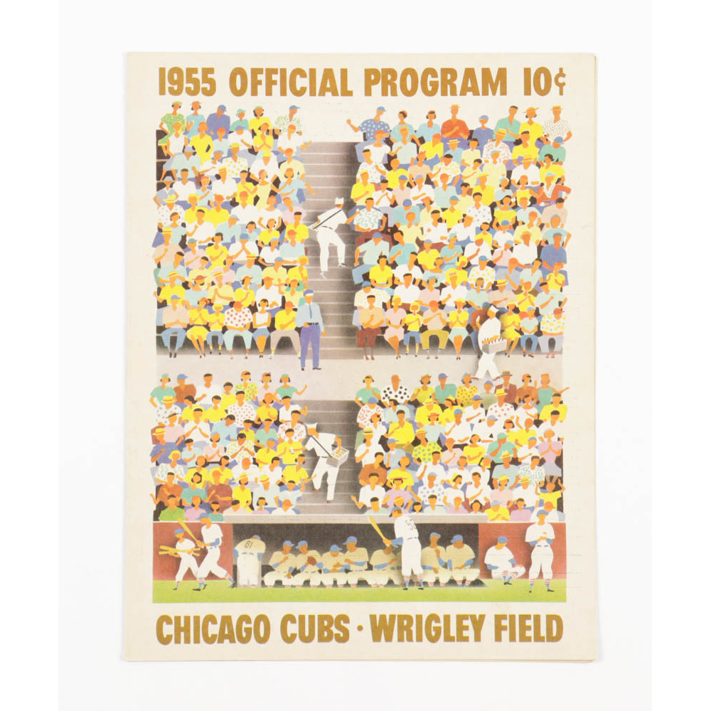 1955 Wrigley Field Cubs Official Game Program | Pristine Auction
