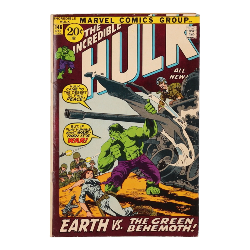 1971 "The Incredible Hulk" Issue #146 Marvel Comic Book | Pristine Auction