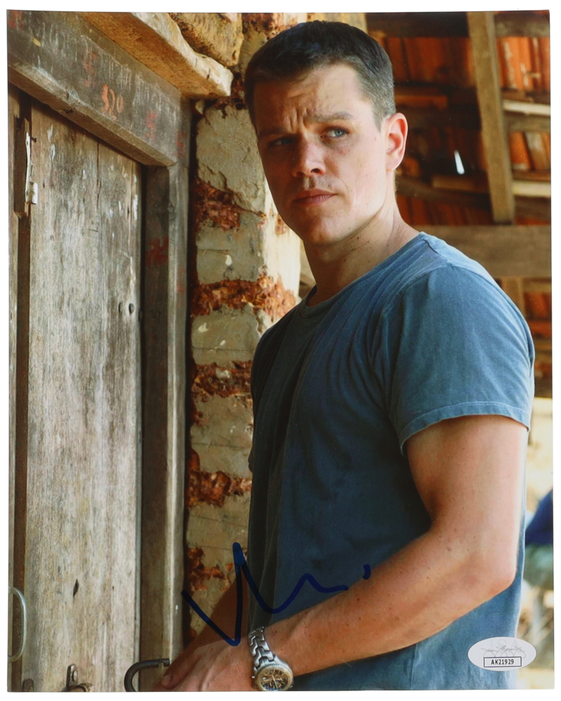 Matt Damon Signed "The Bourne Identity" 8x10 Photo (JSA) | Pristine Auction