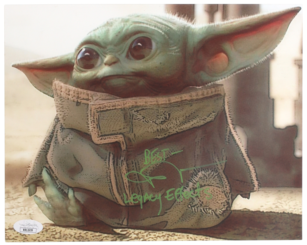 John Rosengrant Signed "The Mandalorian" 8x10 Photo Inscribed "Best ...