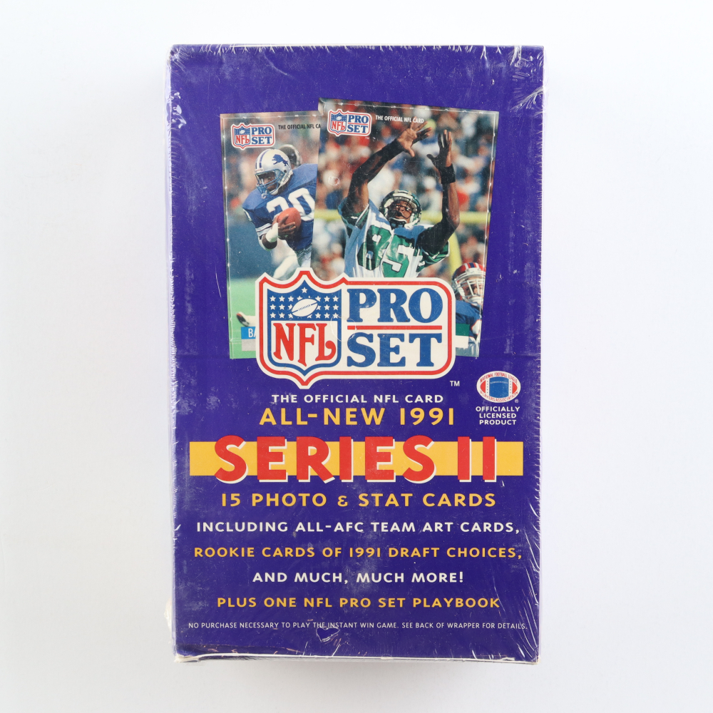 1991 NFL Pro Set Series II Football Box with (36) Packs | Pristine Auction