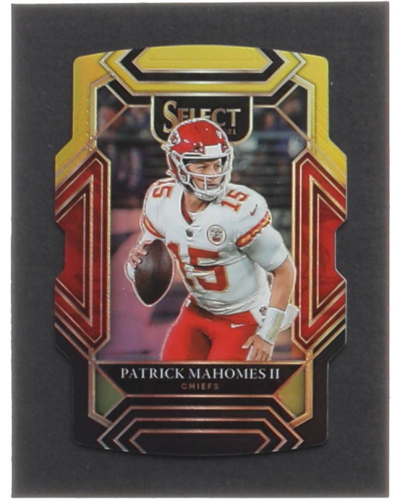 Patrick Mahomes II 2021 Select Prizm Black and Gold Die Cut #202 ...
