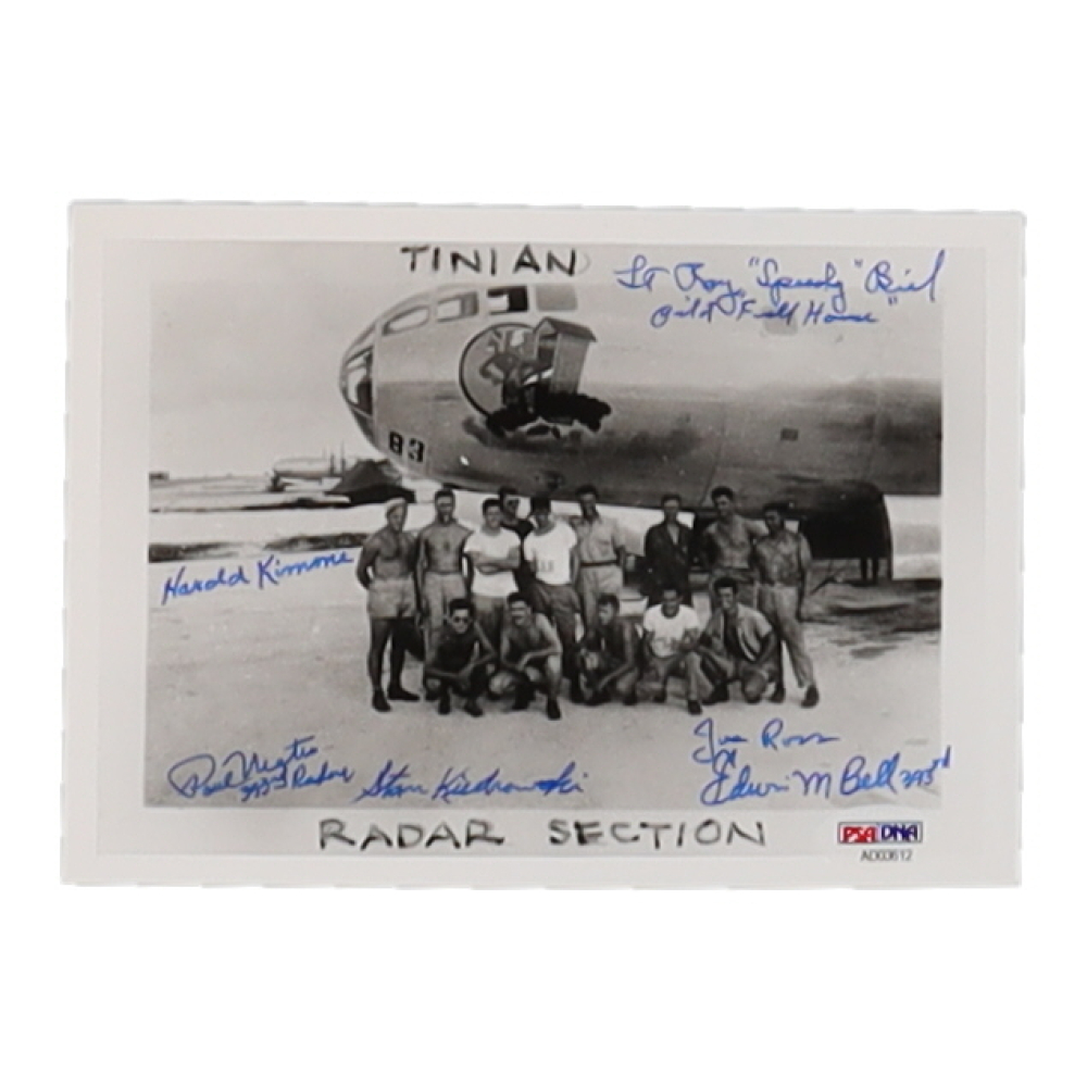 509th Composite Group 5x7 Photo Signed by (6) with Raymond Biel, Edwin ...