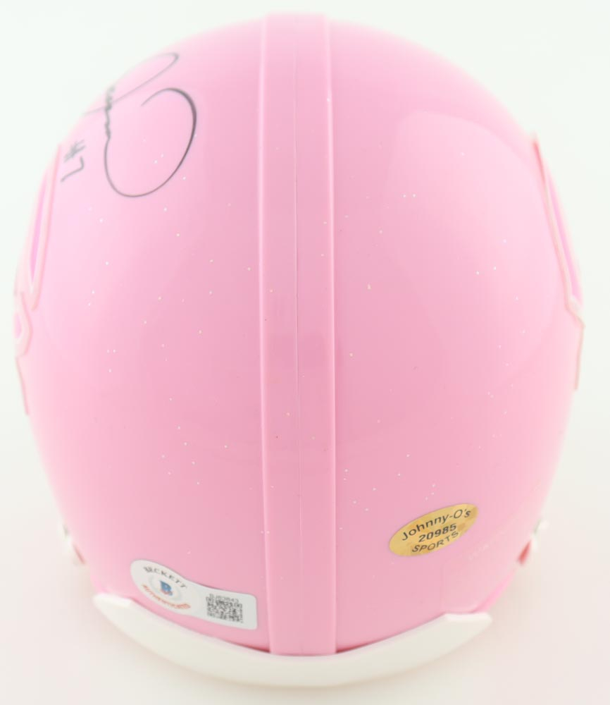 Danica Patrick Signed Bears Pink Breast-Cancer Awareness Mini Helmet ...