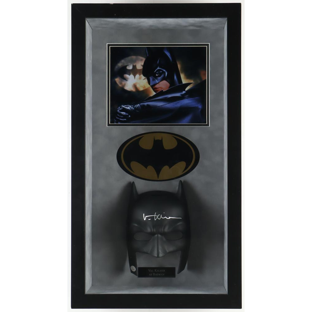 Val Kilmer Signed "Batman" Custom Shadowboxed Mask Display (JSA ...