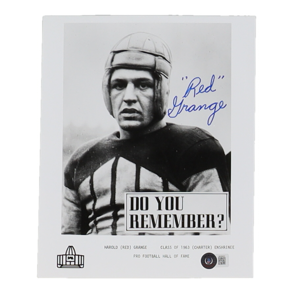 Harold 'Red' Grange Signed Bears 8x10 Photo (Beckett) | Pristine Auction