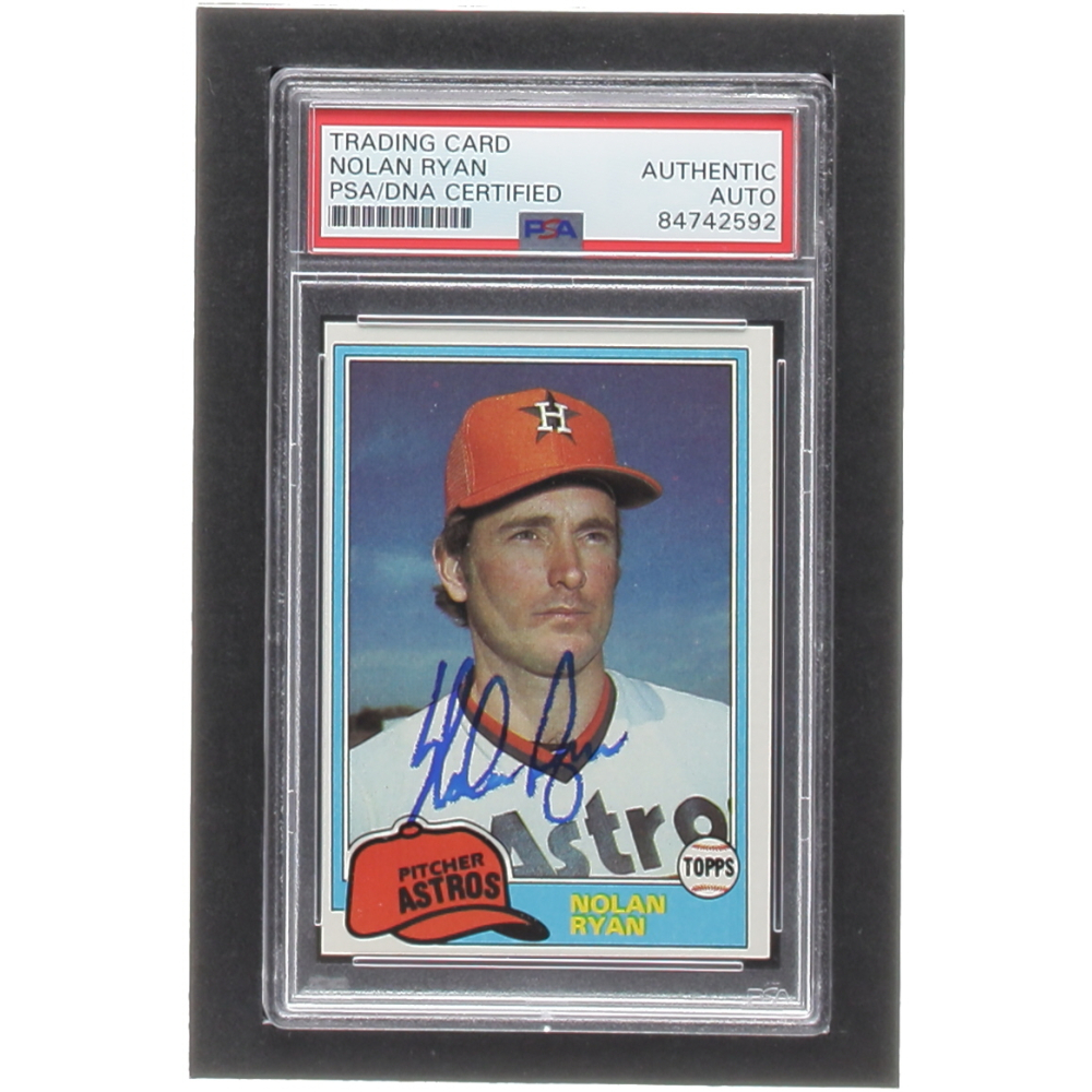 Nolan Ryan Signed 1981 Topps #240 (PSA) | Pristine Auction