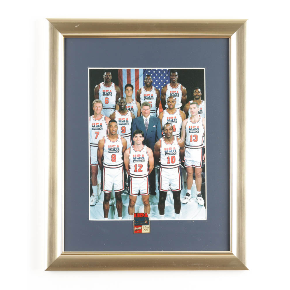 1992 Team USA "Dream Team" Custom Framed Photo Display with Pin ...