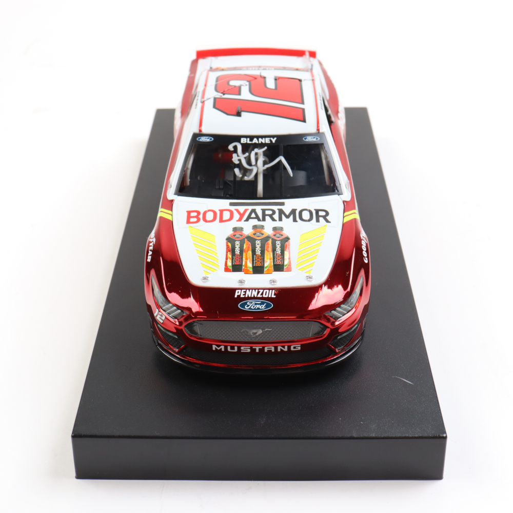 Ryan Blaney Signed NASCAR Color Chrome #12 BodyArmor - 2021 Mustang - 1 ...