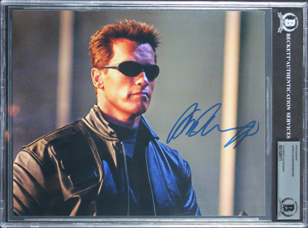 Arnold Schwarzenegger Signed "Terminator" 8x10 Photo (BAS) | Pristine ...