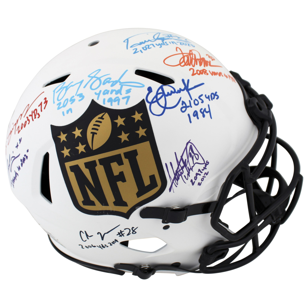 "NFL 2,000 Yard Rushers" Full-Size Authentic On-Field Speed Helmet ...