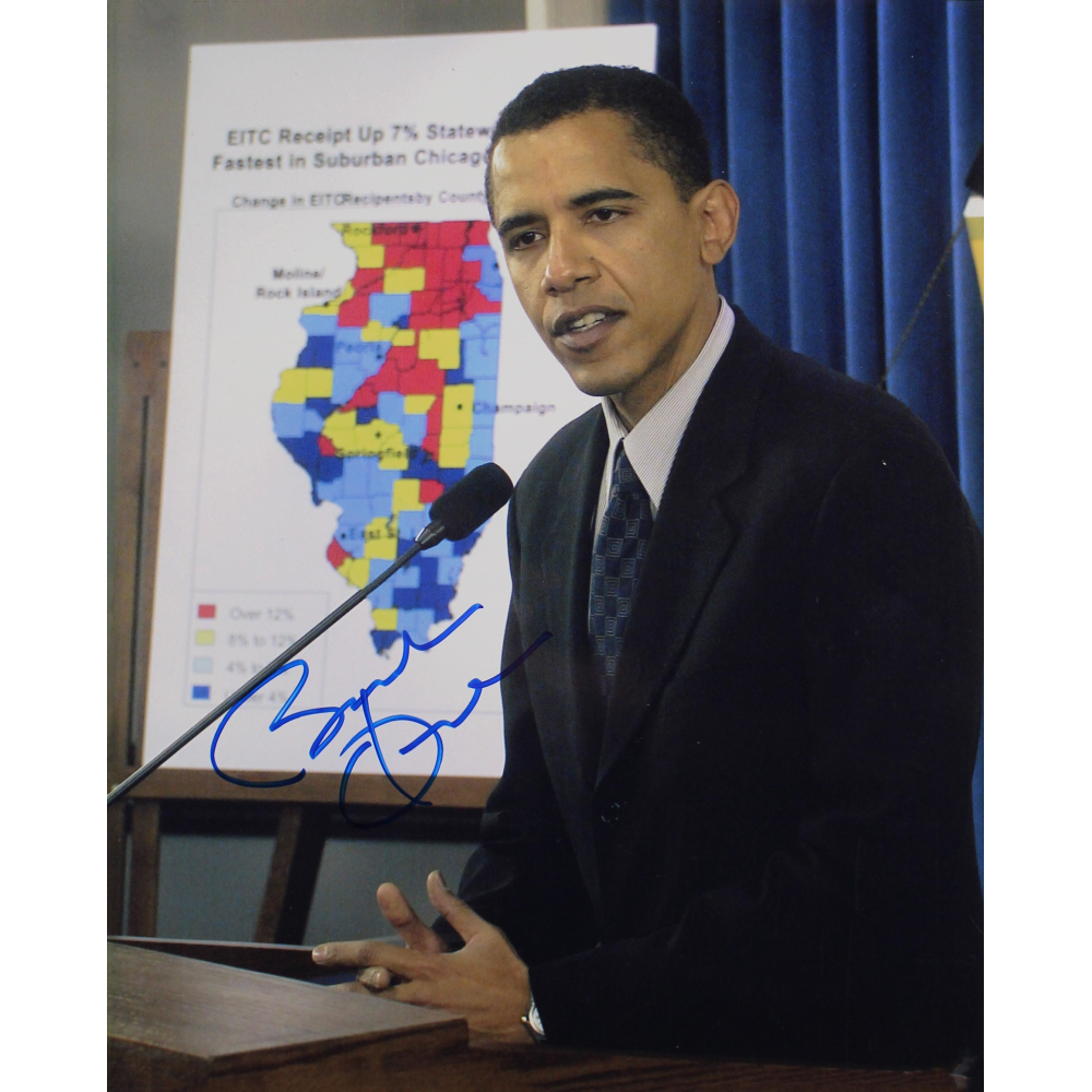 Barack Obama Signed 8x10 Photo (JSA) | Pristine Auction