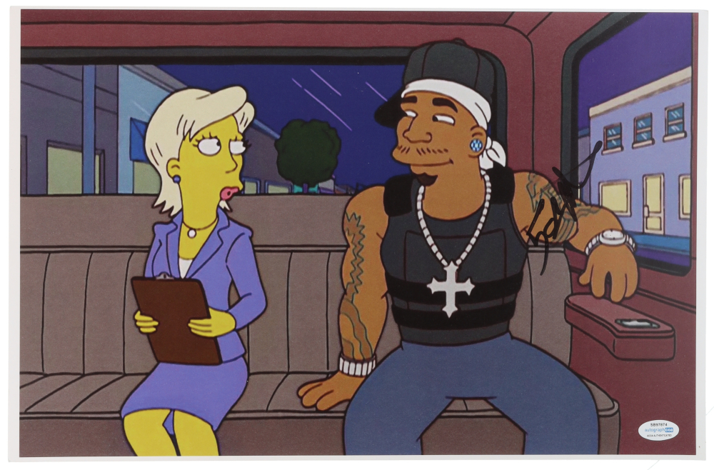 Curtis "50 Cent" Jackson Signed "The Simpsons" 11x17 Photo (ACOA ...