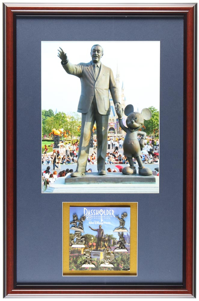 Walt Disney World Custom Framed Photo with Passholder Only (6) Pin Set ...