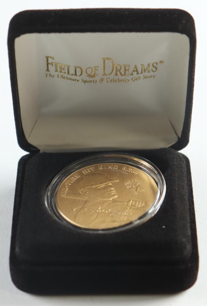 Pete Rose LE Field of Dreams Mint Bronze Coin | Pristine Auction