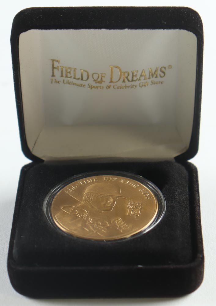 Pete Rose LE Field of Dreams Mint Bronze Coin | Pristine Auction