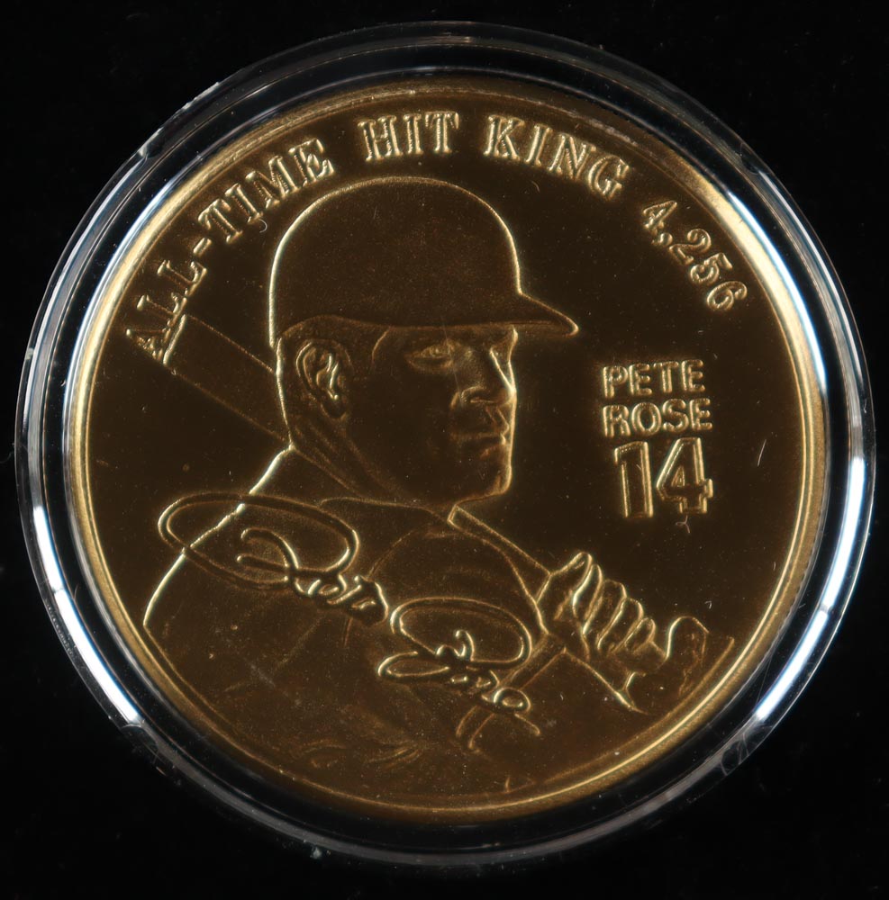Pete Rose LE Field of Dreams Mint Bronze Coin | Pristine Auction