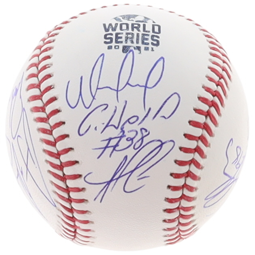 Braves 2021 World Series Baseball Team-Signed by (11) with William ...
