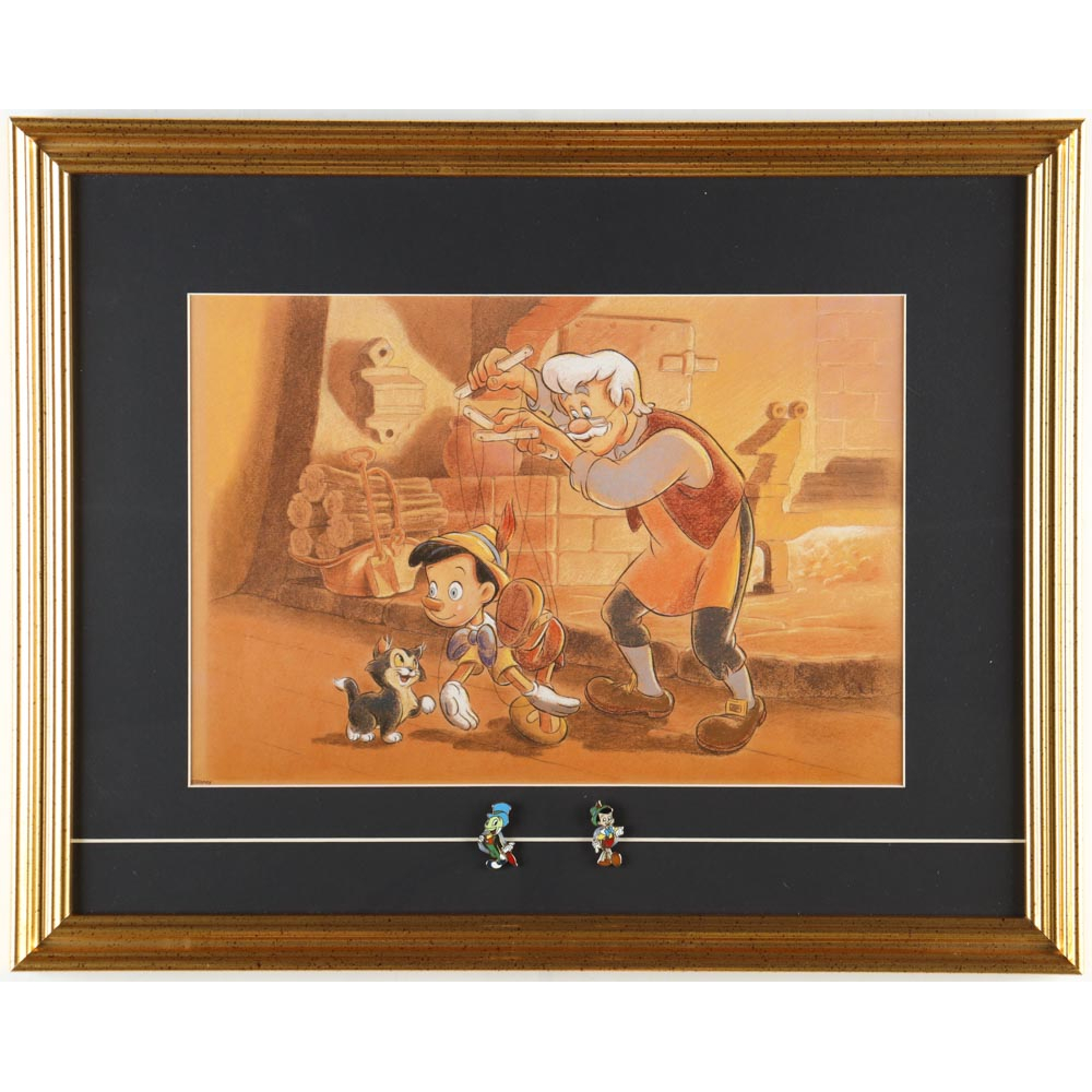 "Pinocchio" Custom Framed Japan Limited Edition Art Print Display With ...