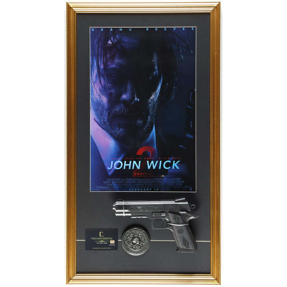 "John Wick Chapter 2" Custom Framed Movie Poster Display with Movie ...
