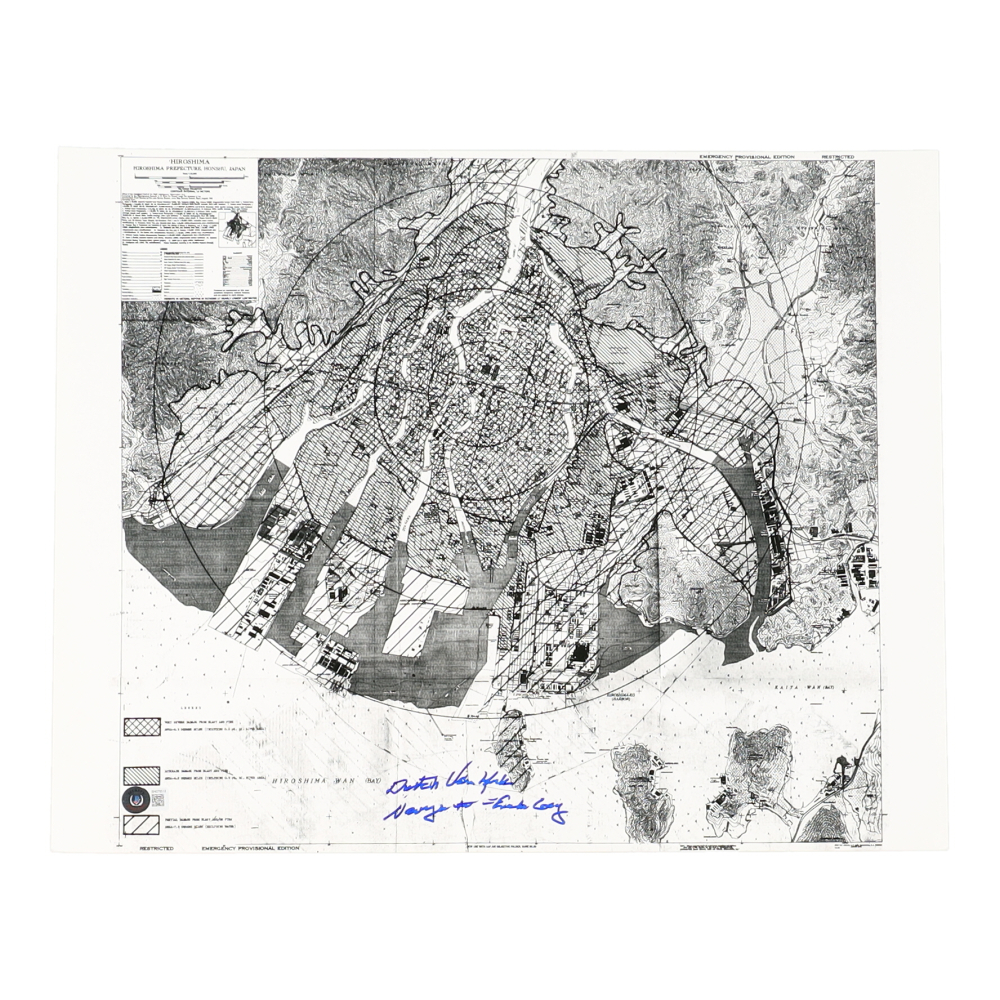 Theodore "Dutch" Van Kirk Signed "Enola Gay" 16x20 Photo Inscribed ...