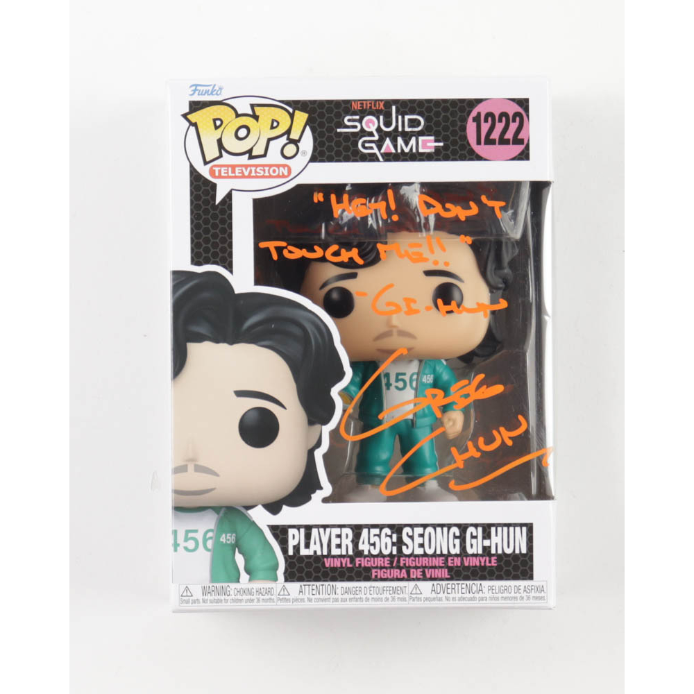 Greg Chun Signed "Squid Game" #1222 Player 455: Seong Gi-Hun Funko Pop ...