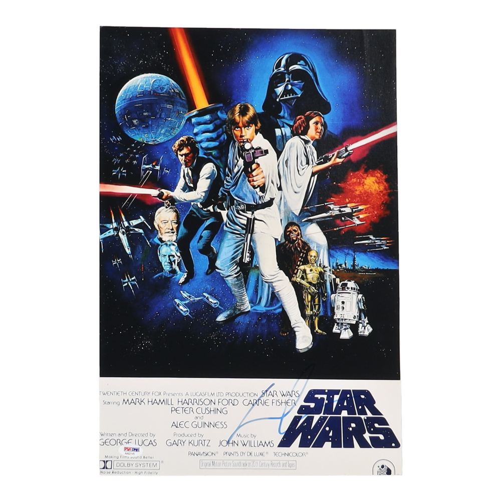 George Lucas Signed "Star Wars" 12x18 Movie Poster Photo (PSA) | Pristine Auction