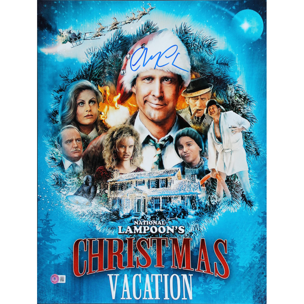 Chevy Chase Signed "National Lampoon's Christmas Vacation" 16x20 Photo ...
