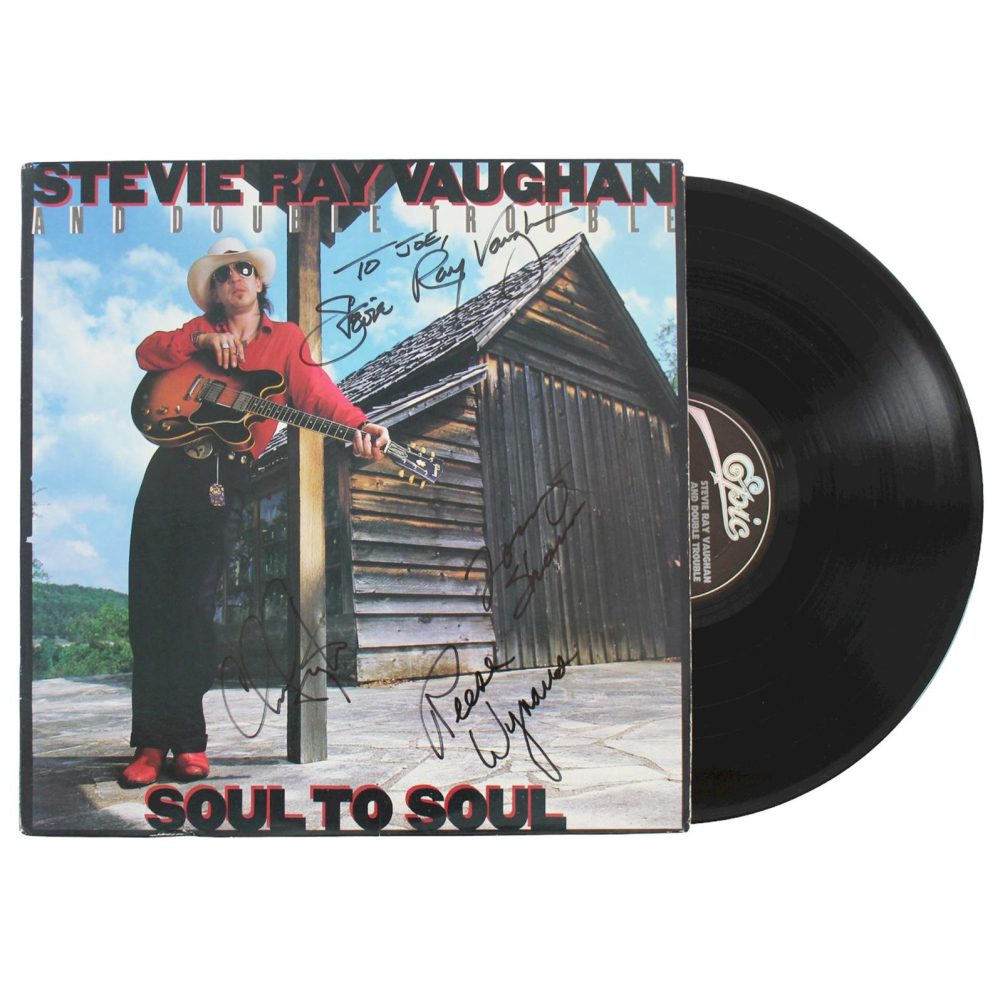 "Soul to Soul" Album Record Hand Singed By (4) With Stevie Ray Vaughan ...