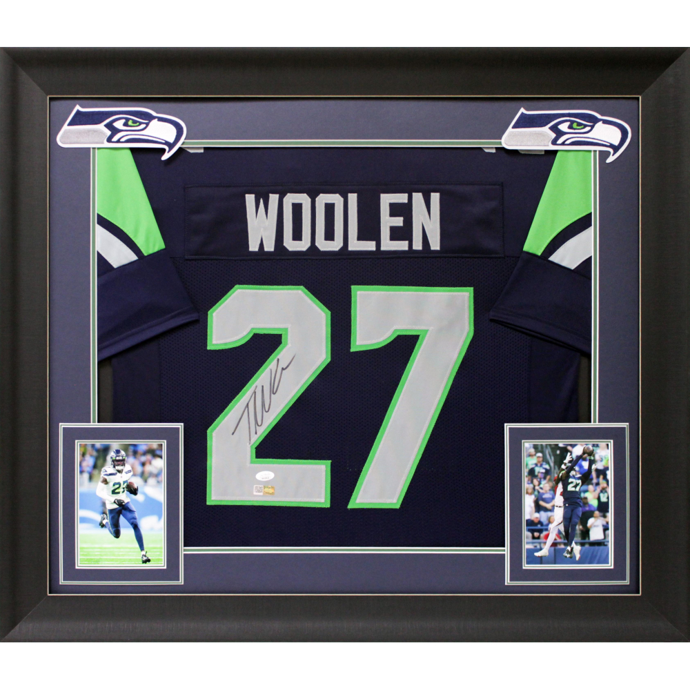 Tariq Woolen Signed Custom Framed Jersey Display (JSA) | Pristine Auction