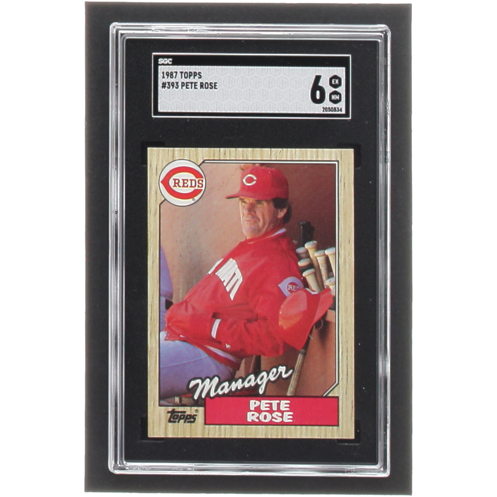 Pete Rose 1987 Topps #393 MG/TC (SGC 6) | Pristine Auction