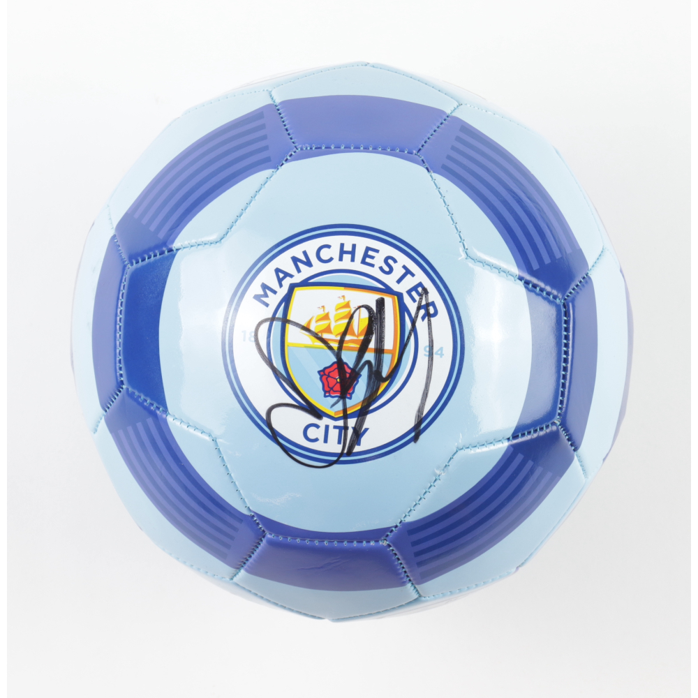Erling Haaland Signed Manchester City Logo Soccer Ball (JSA) | Pristine ...