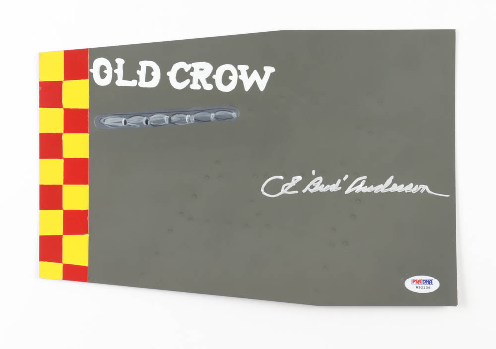 Bud Anderson Signed Original Nose Art Metal Sheet (PSA) | Pristine Auction