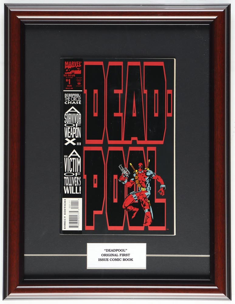 Vintage 1993 "Deadpool" Issue #1 Marvel Custom Framed First Issue Comic ...