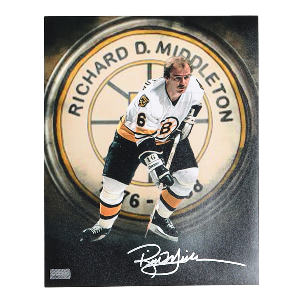 Rick Middleton Signed Bruins 8x10 Photo (New England Picture ...