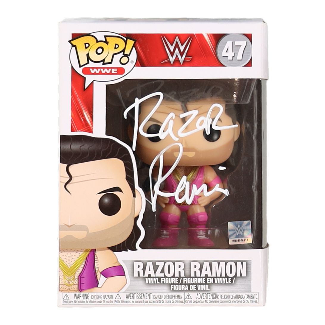 Razor Ramon Signed "WWE" #47 Funko Pop! Vinyl Figure (JSA) | Pristine ...