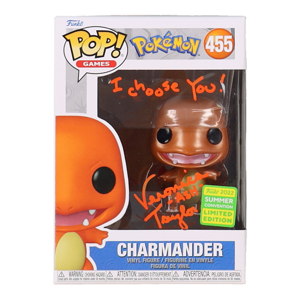 Veronica Taylor Signed "Pokemon" #455 Charmander Funko Pop! Vinyl ...