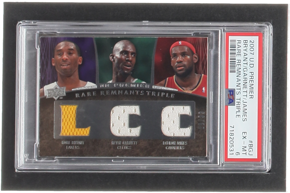 Kobe Bryant / Kevin Garnett / LeBron James 2007-08 Upper Deck Premier ...