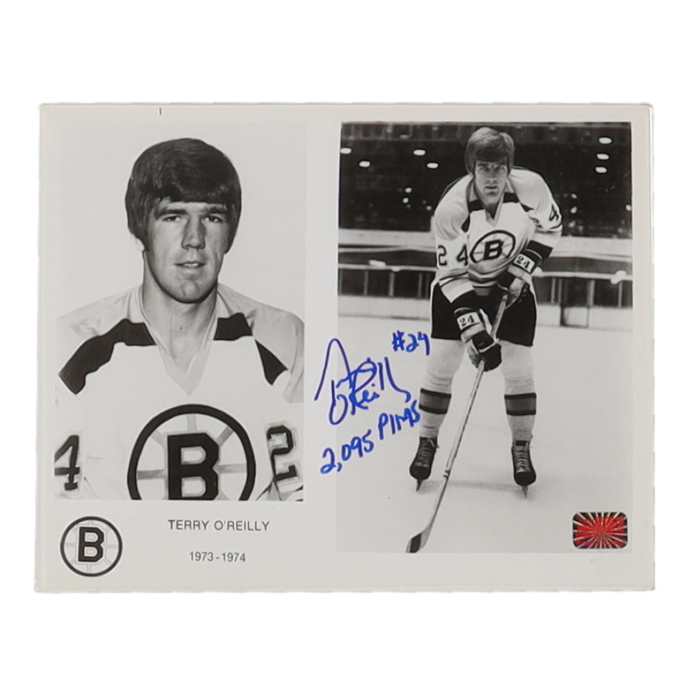 Terry O'Reilly Signed Bruins 8x10 Photo Inscribed "2,095 PIMS" (YSMS ...