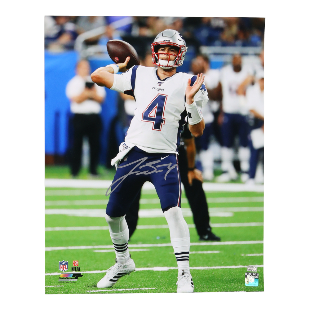 Jarrett Stidham Signed Patriots 16x20 Photo (New England Picture ...