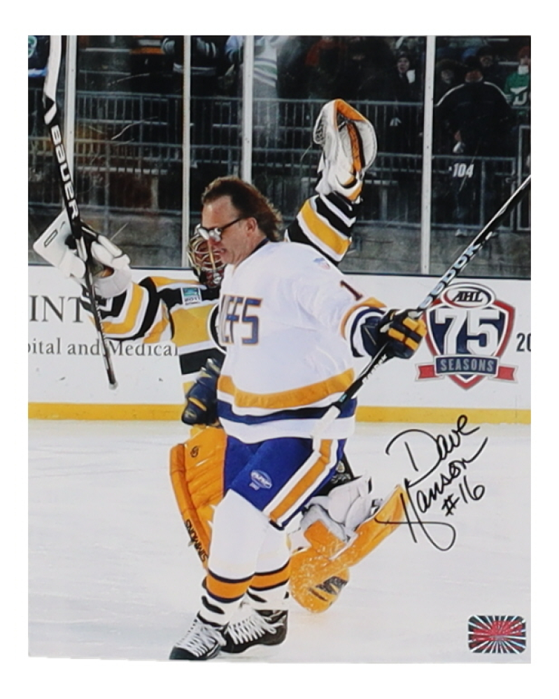Dave Hanson Signed "Slap Shot" 8x10 Photo (YSMS) | Pristine Auction